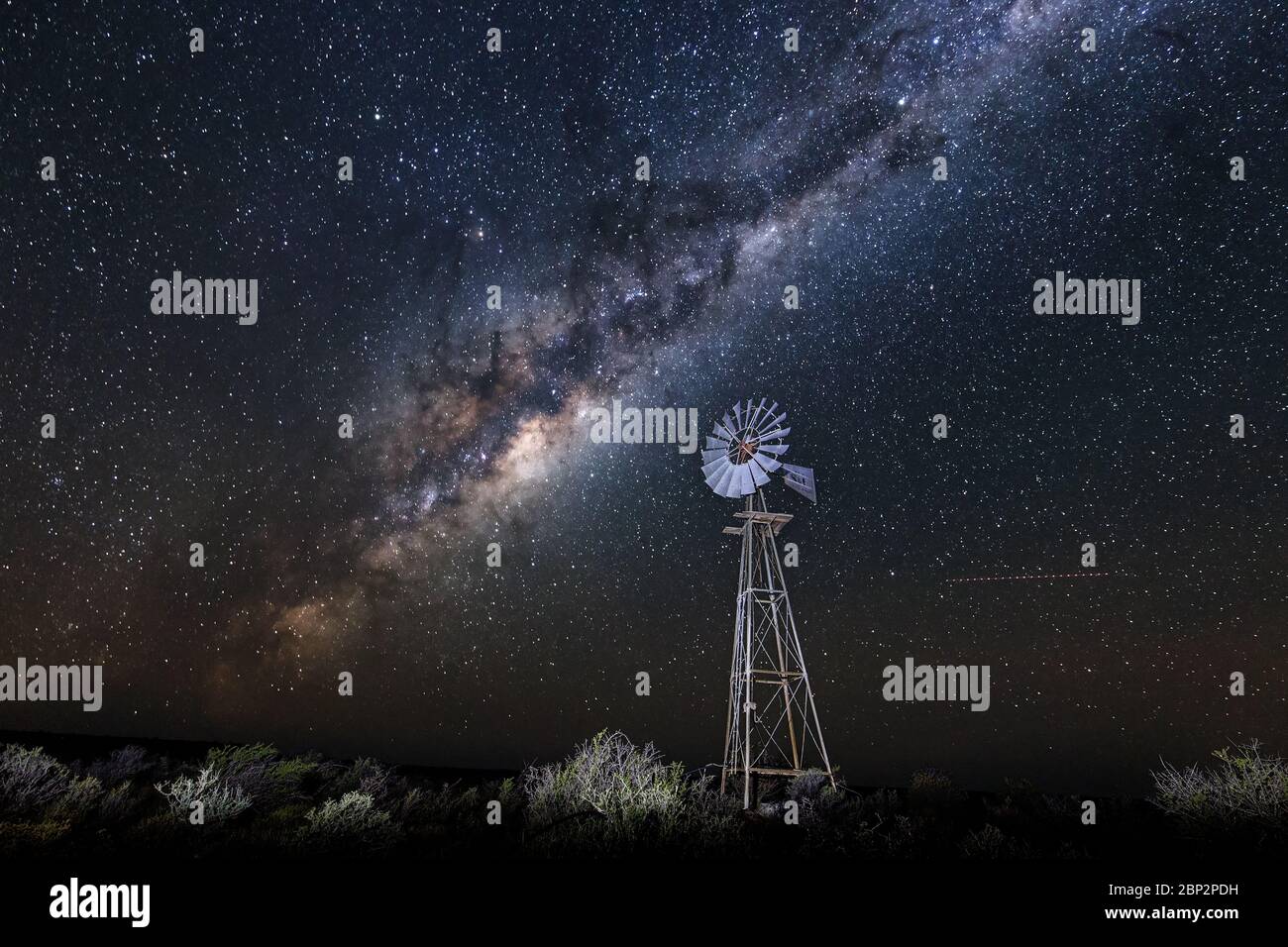 nightscape landscape, milky way Stock Photo - Alamy