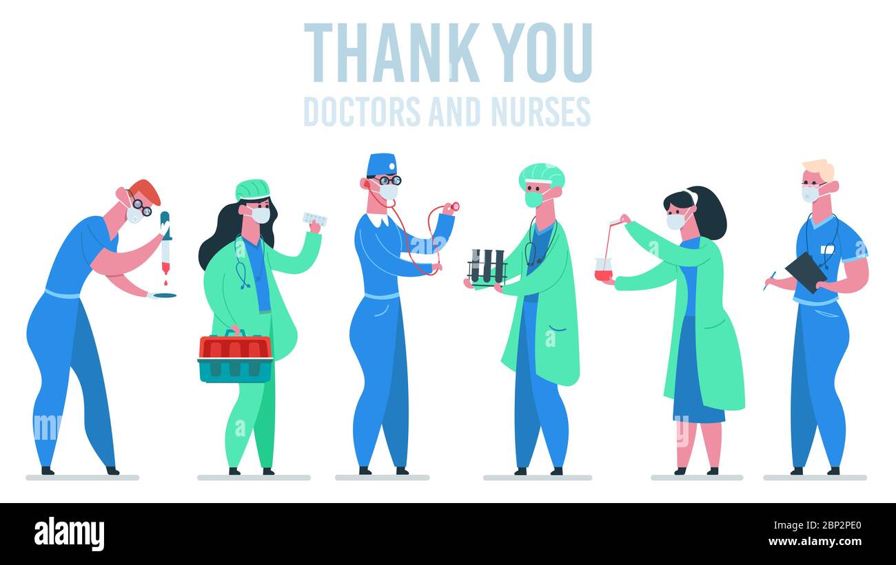 Medical doctors. Medicine physician, doctor and nurse in, hospital ...