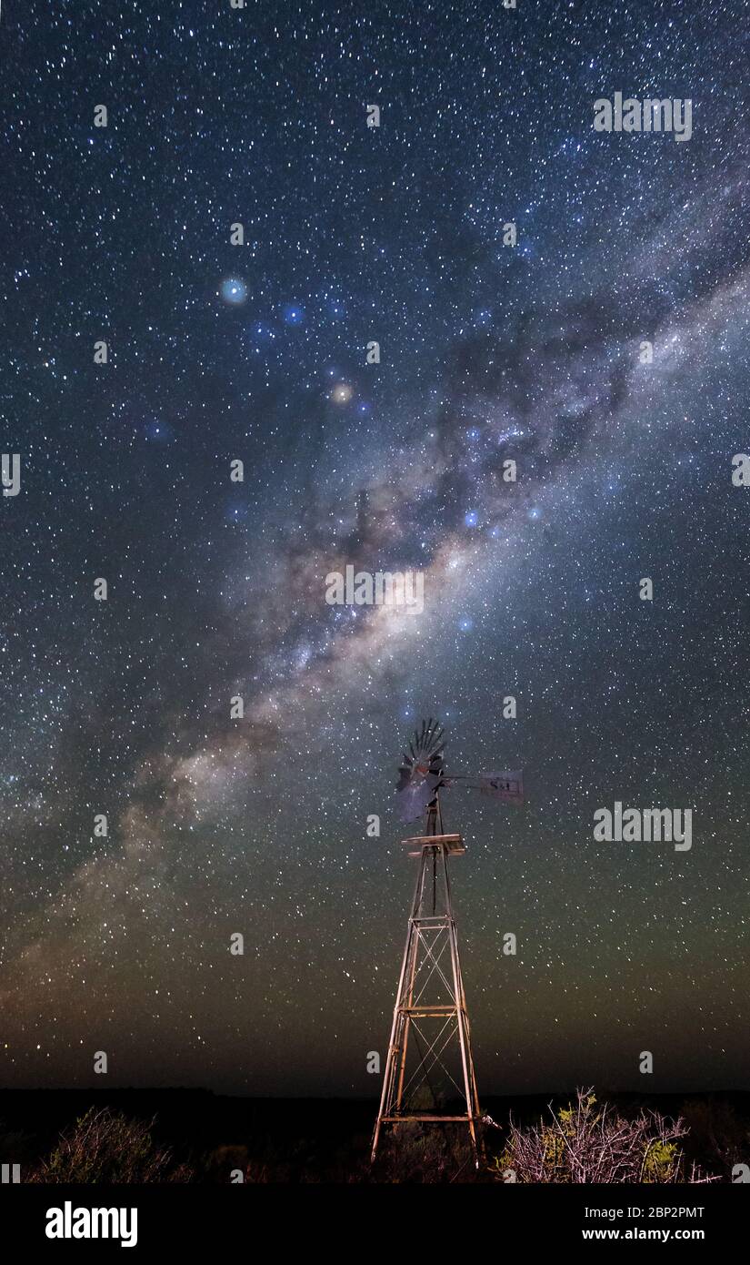 nightscape landscape, milky way Stock Photo - Alamy