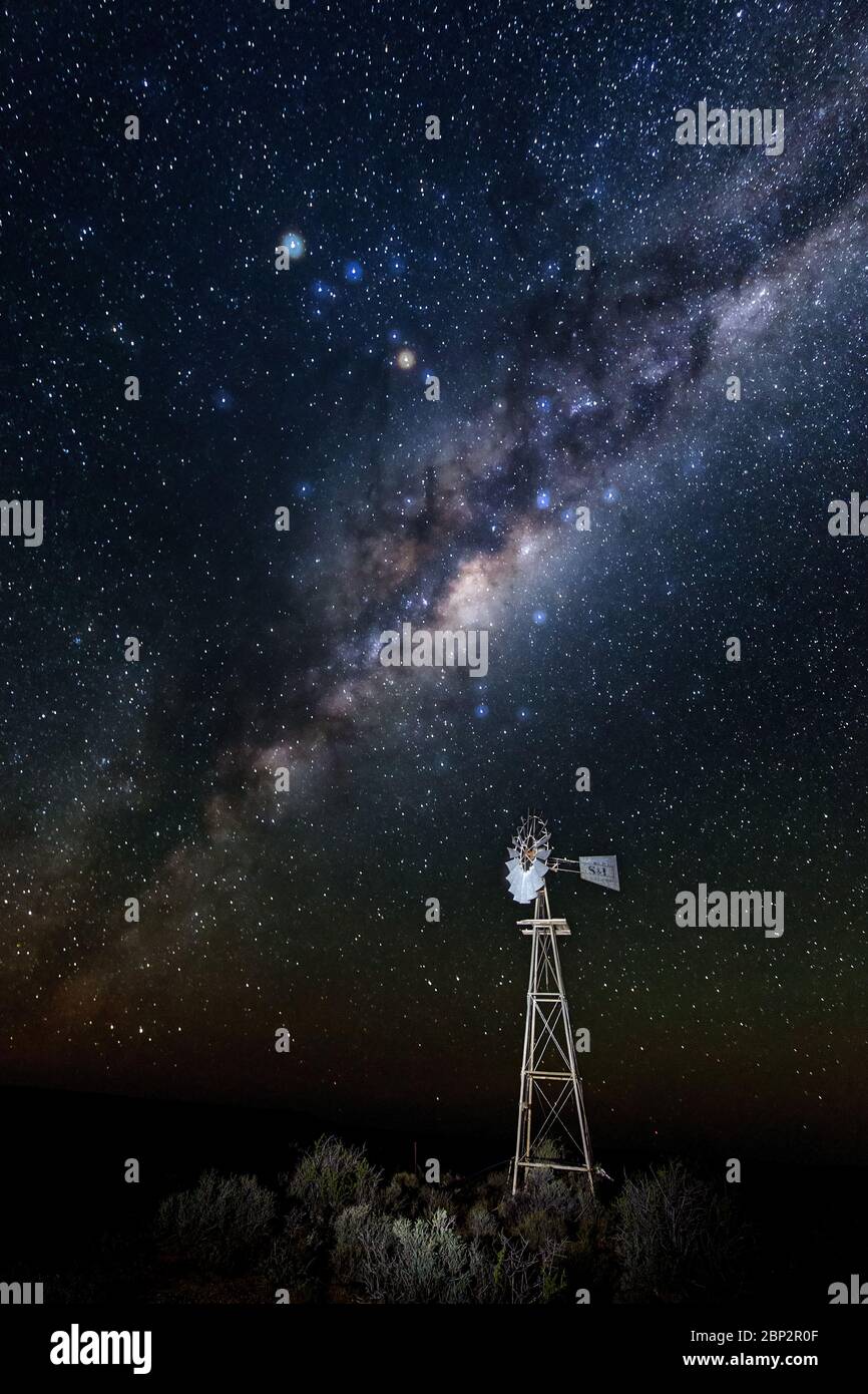 nightscape landscape, milky way Stock Photo - Alamy