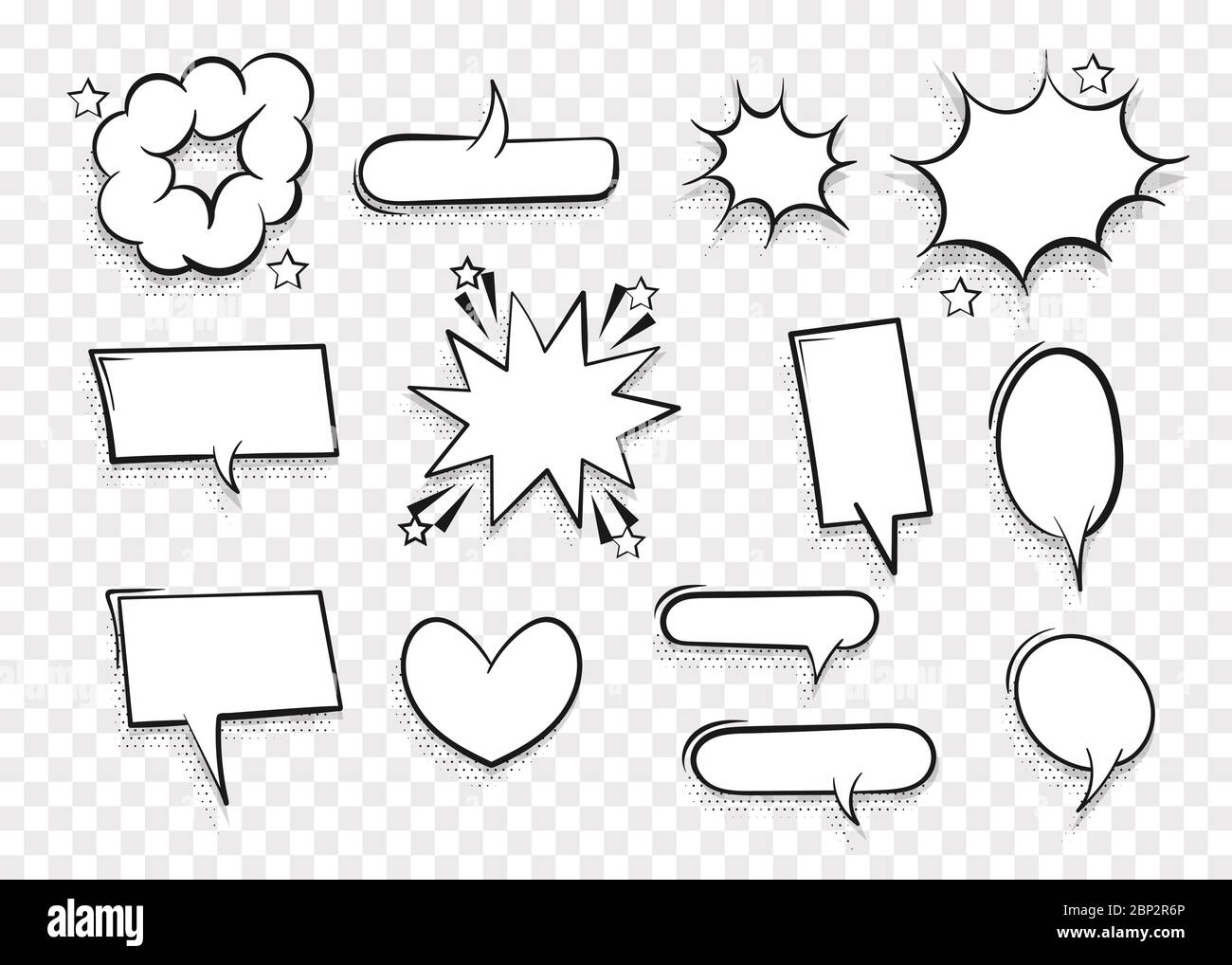 Speech bubble for comic text isolated background Stock Vector Image ...