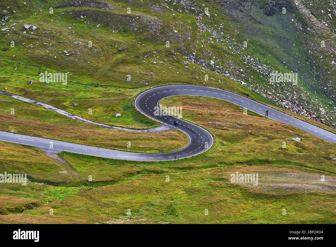 Turns and curves at Grossglockner alpine road, Austria Stock Photo - Alamy