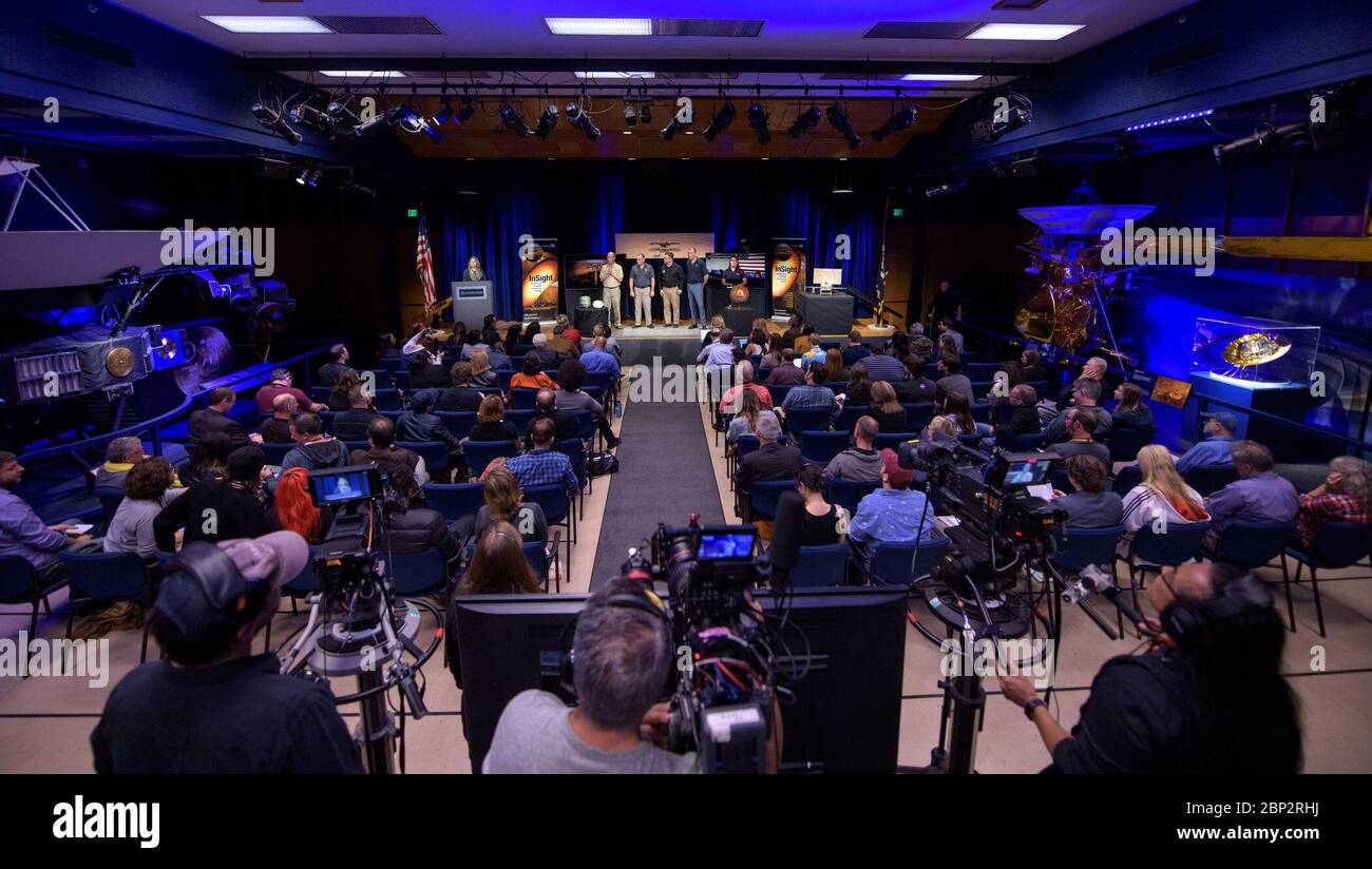 On November 25, 2018, NASA's Jet Propulsion Laboratory held a pre ...