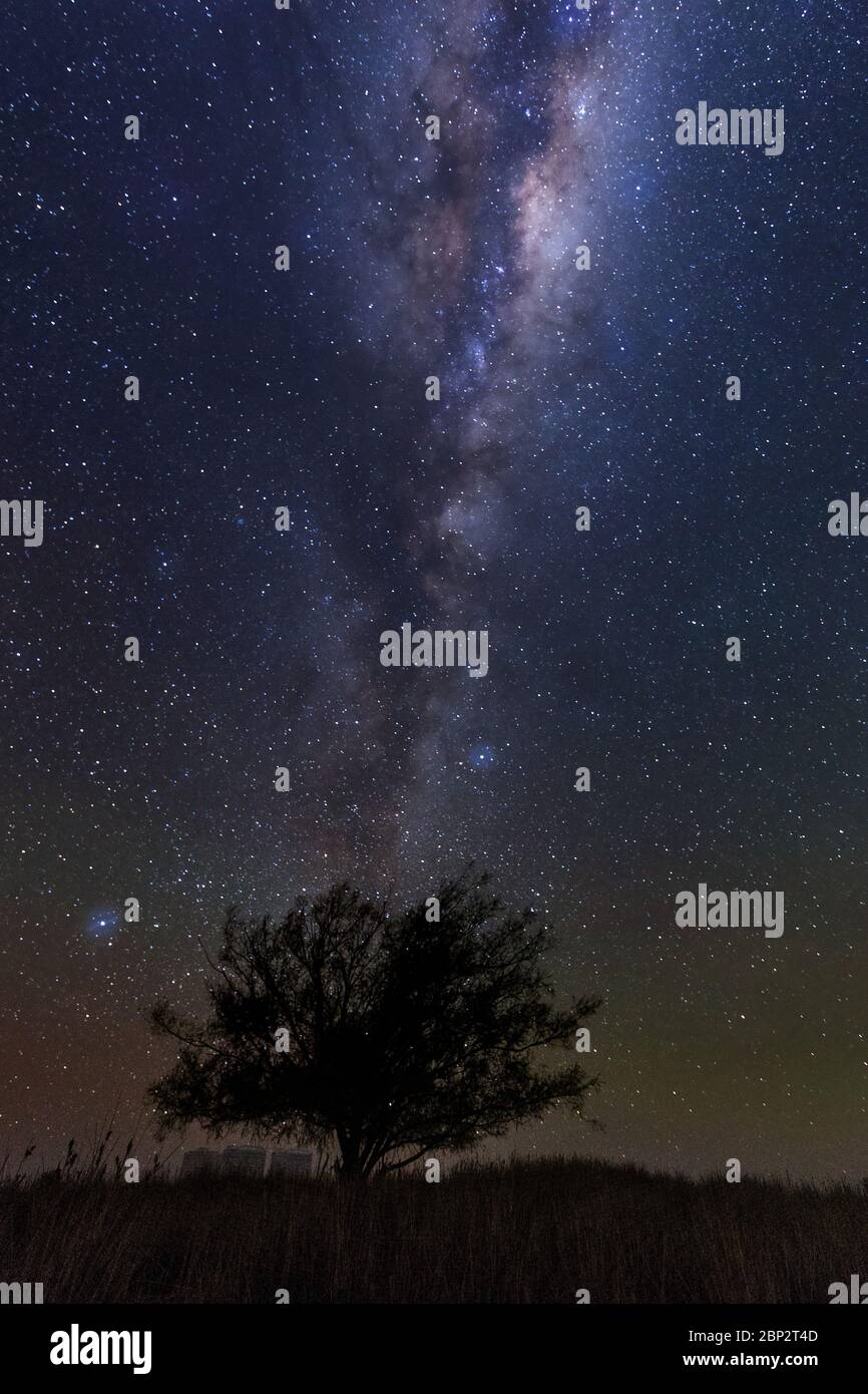 nightscape landscape, milky way Stock Photo - Alamy