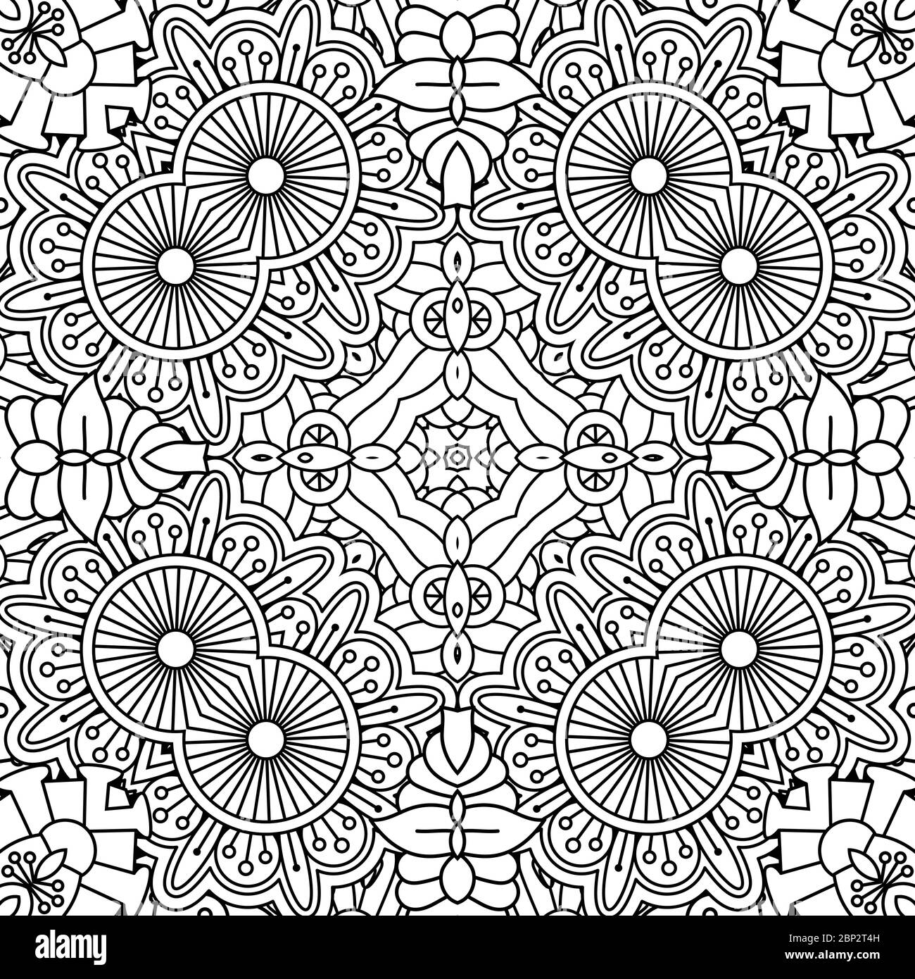Adult Coloring Black and White Stock Photos & Images - Alamy