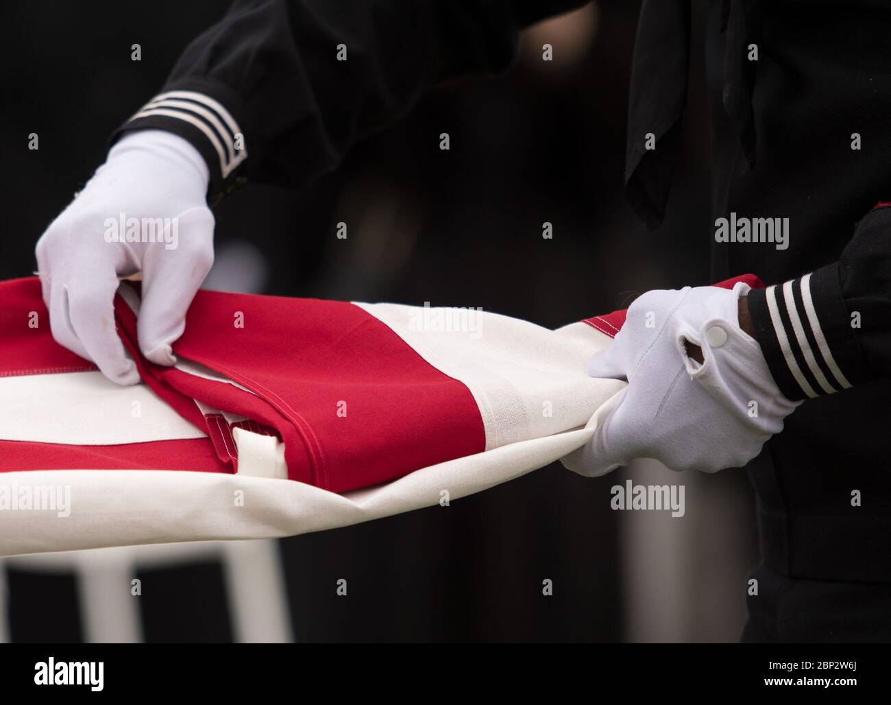 The funeral service for Captain Bruce McCandless II, a retired NASA ...