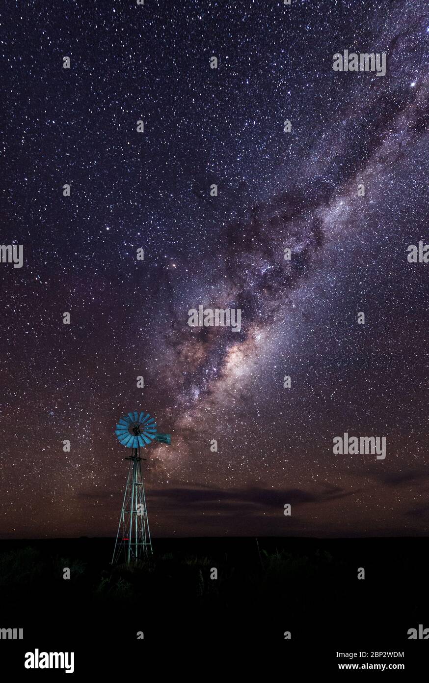 nightscape landscape, milky way Stock Photo - Alamy
