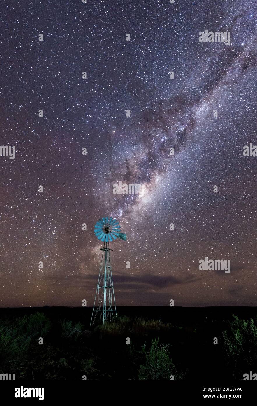 nightscape landscape, milky way Stock Photo - Alamy