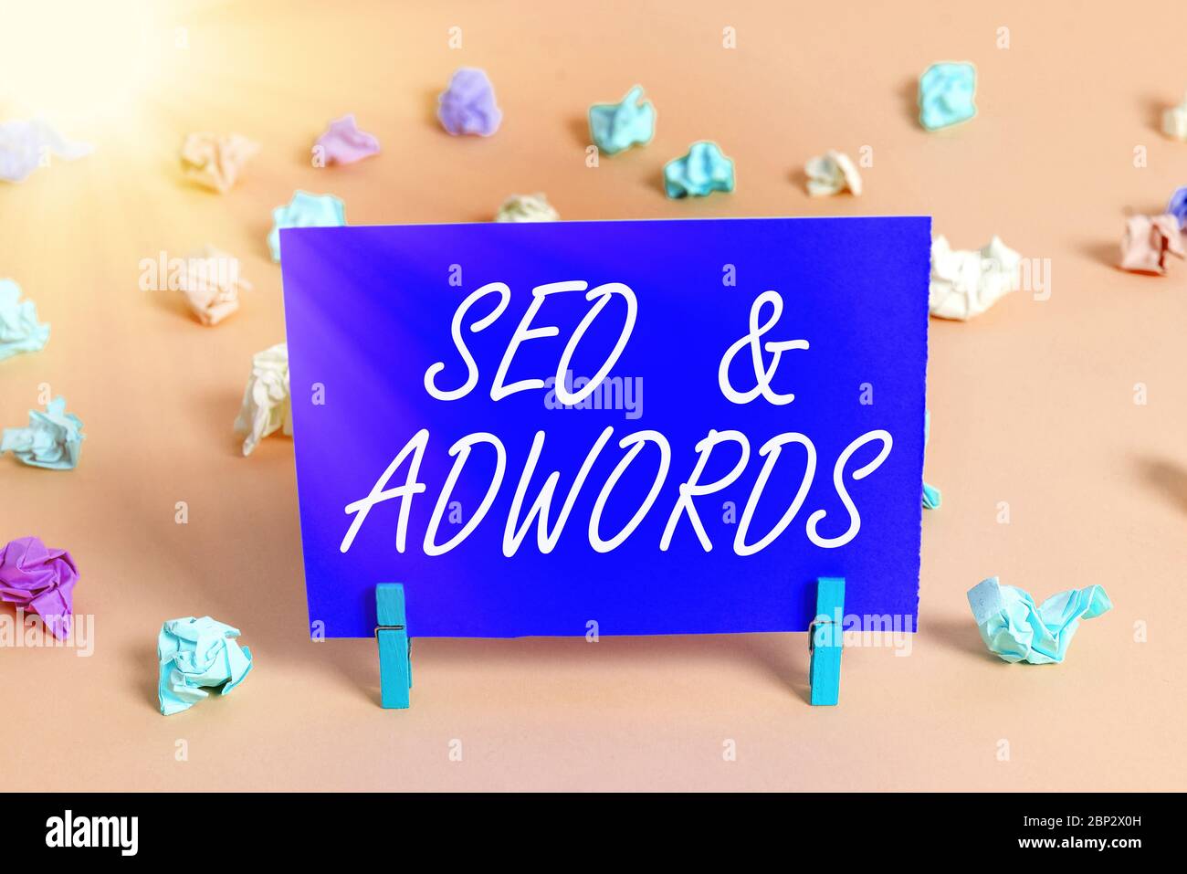 Conceptual hand writing showing Seo And Adwords. Concept meaning they ...