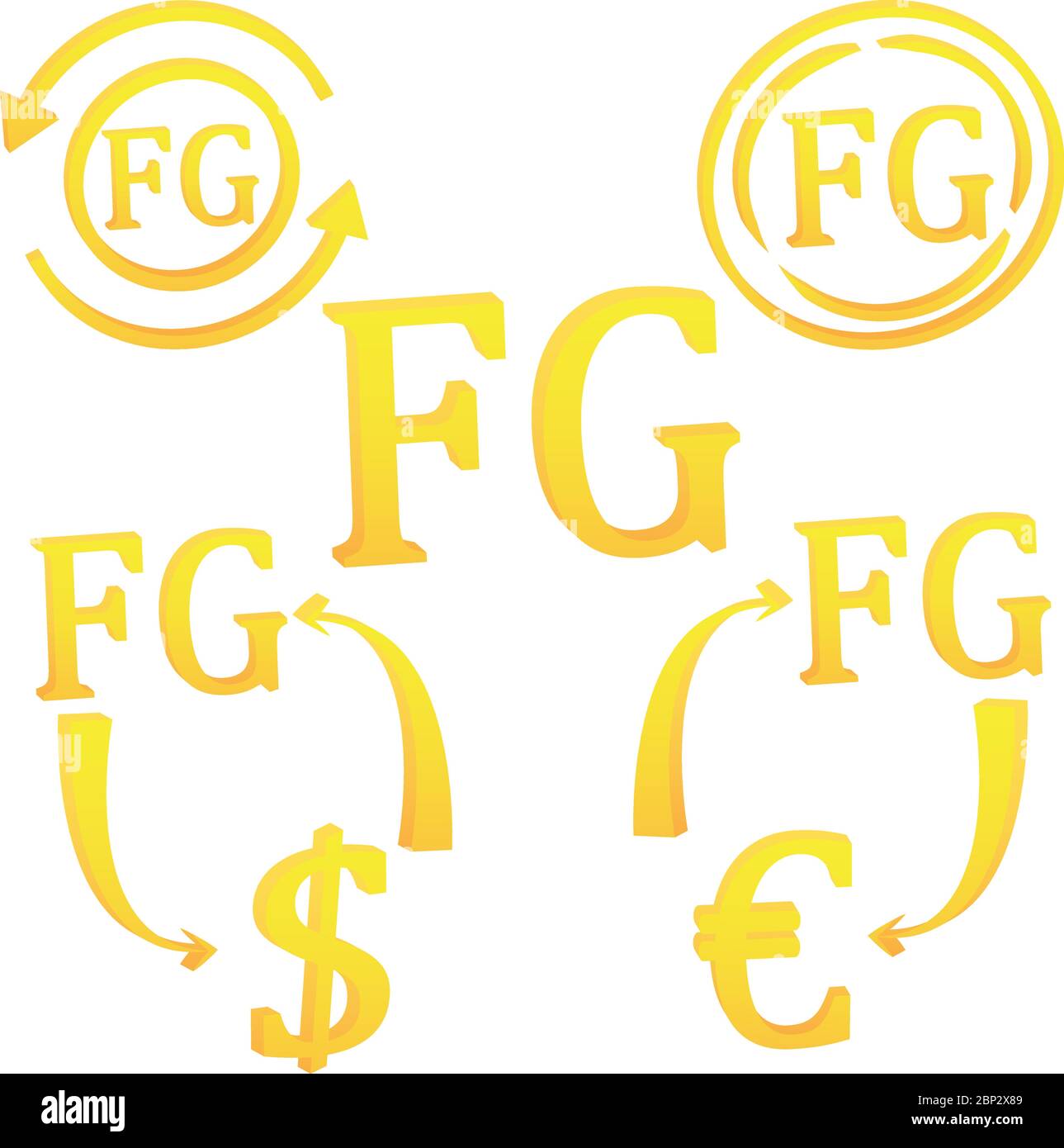 3D Guinean Frank currency of Guinea set symbol icon Stock Vector Image ...