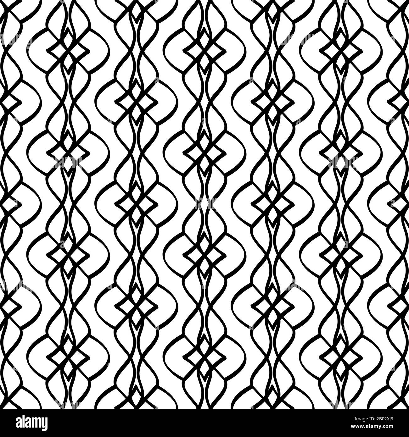 Calligraphic pattern with curls on white background. Vector ...