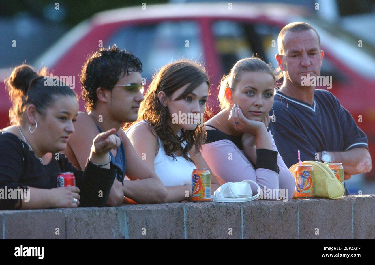 Charlotte Church and friends watch her boyfriend Kyle Johnson playing ...