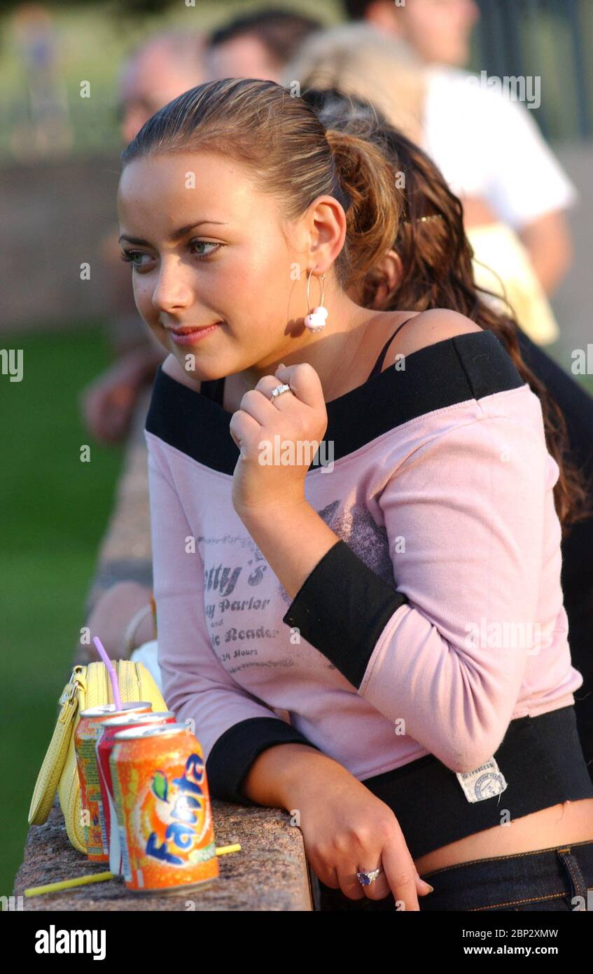 Charlotte Church and friends watch her boyfriend Kyle Johnson playing ...