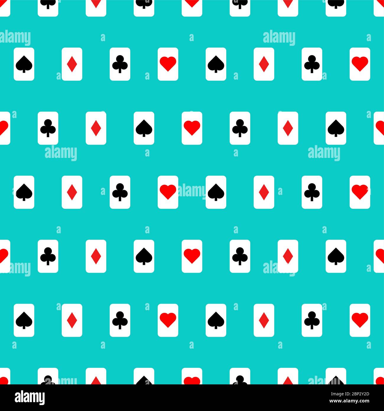 Playing cards pattern seamless. Poker cards background. vector texture ...