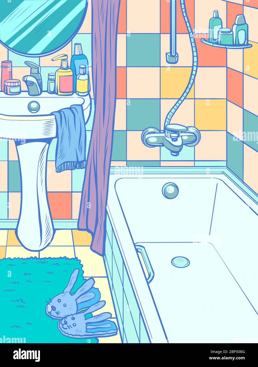 White empty hotel room Stock Vector Images - Alamy