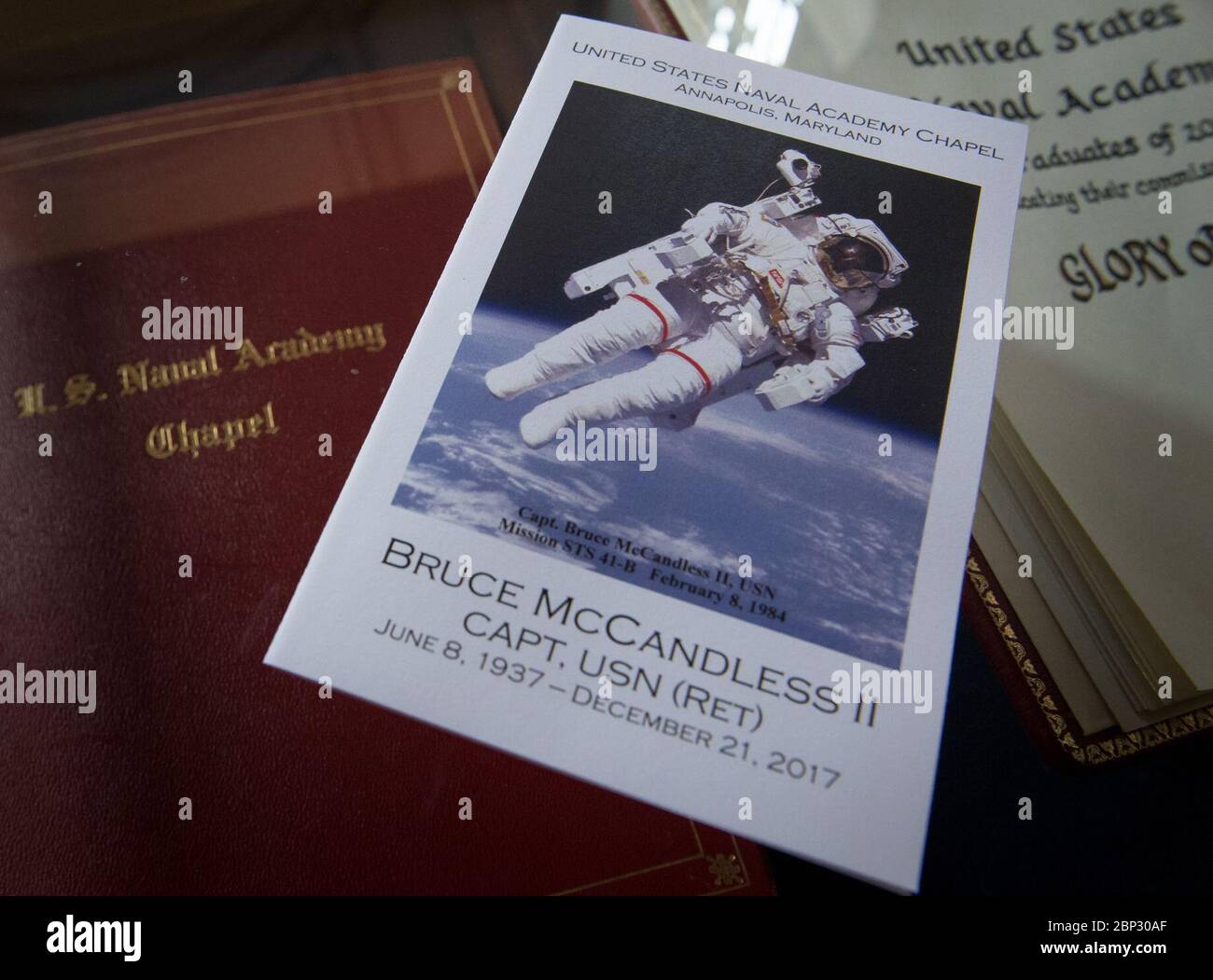 Bruce McCandless Funeral Service Program for the funeral service of ...