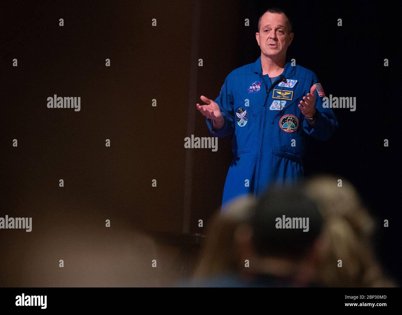 On May 2, 2019, NASA astronaut Ricky Arnold spoke at the Goddard Space ...