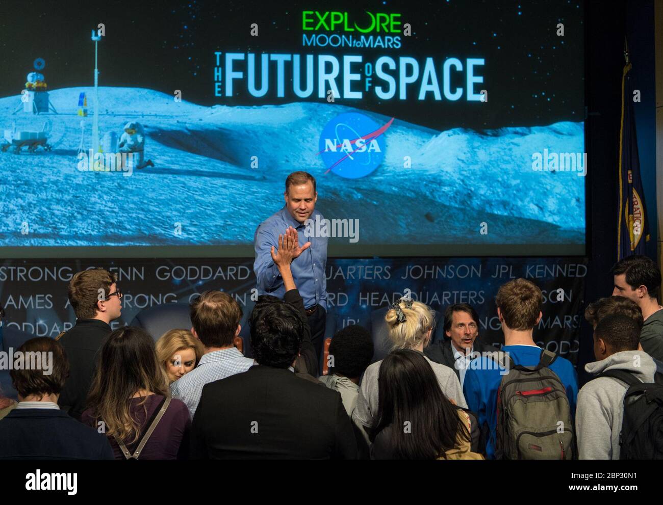 NASA Administrator Jim Bridenstine participates in a 'Future of Space ...