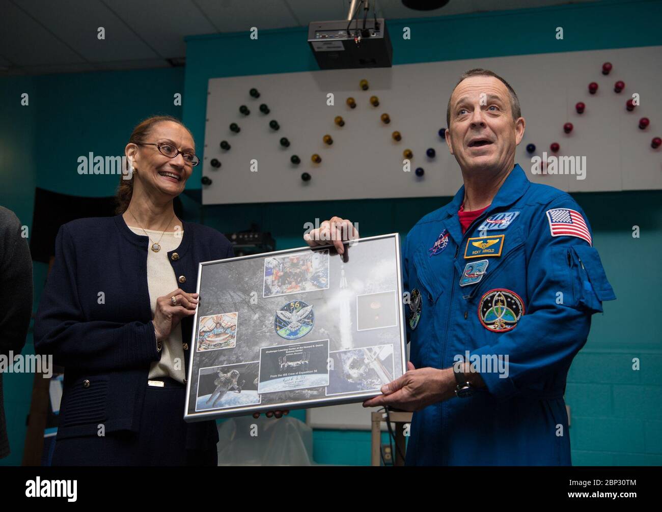 On May 3, 2019, NASA astronaut Ricky Arnold presented the Challenger ...