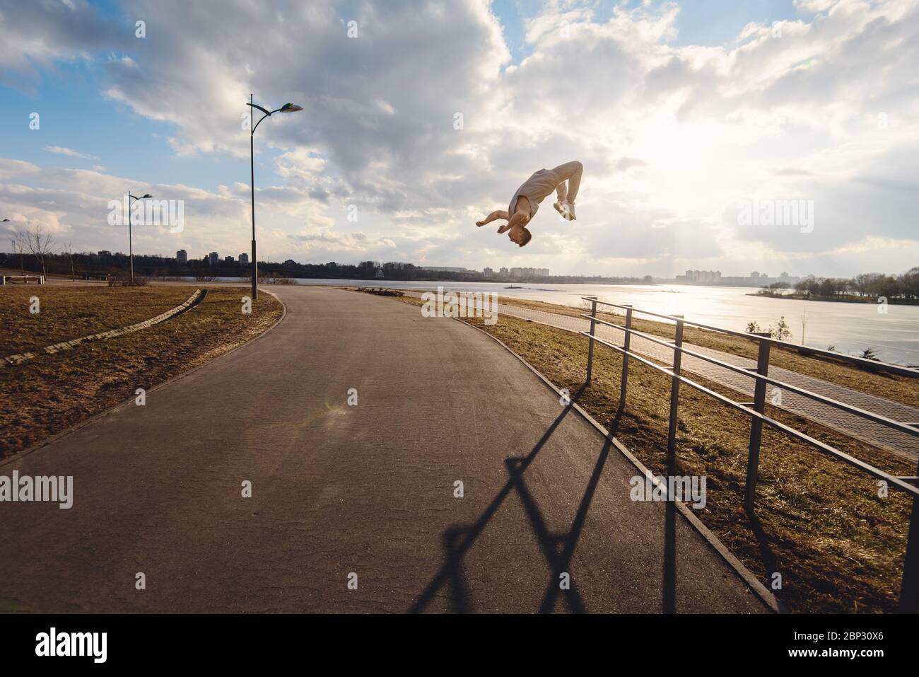 Parkour activity silhouette hi-res stock photography and images - Alamy