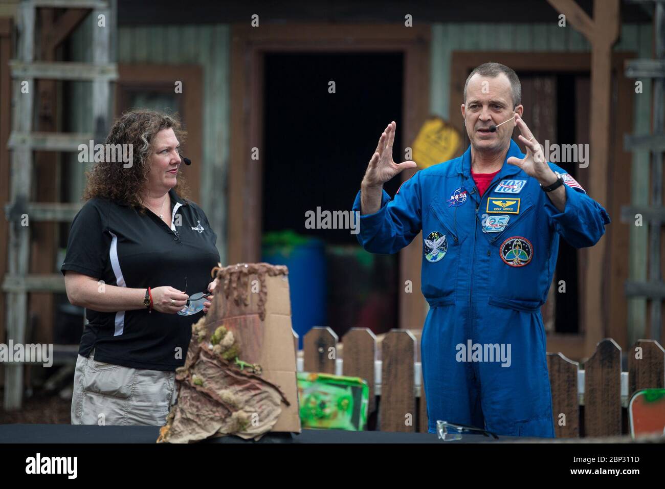 On May 3, 2019, NASA astronaut Ricky Arnold participates in a STEM in ...