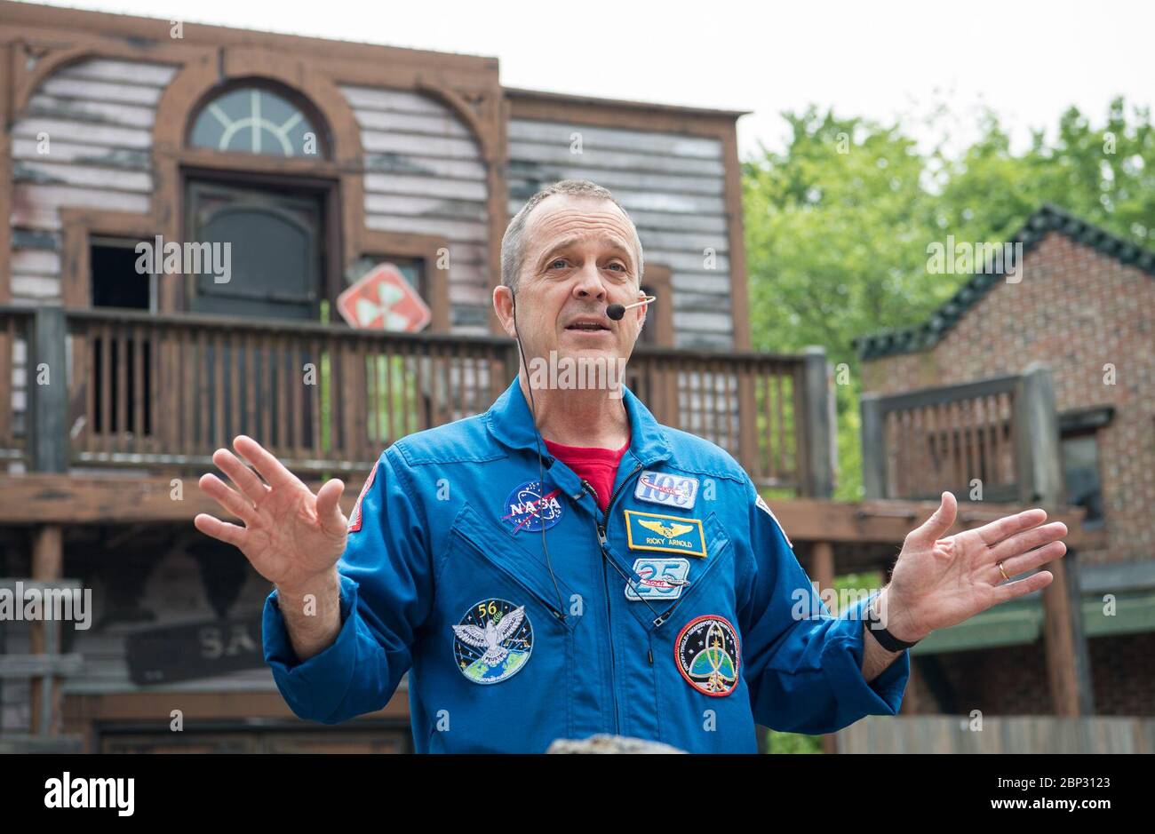NASA astronaut Ricky Arnold answers questions at Six Flags America on ...