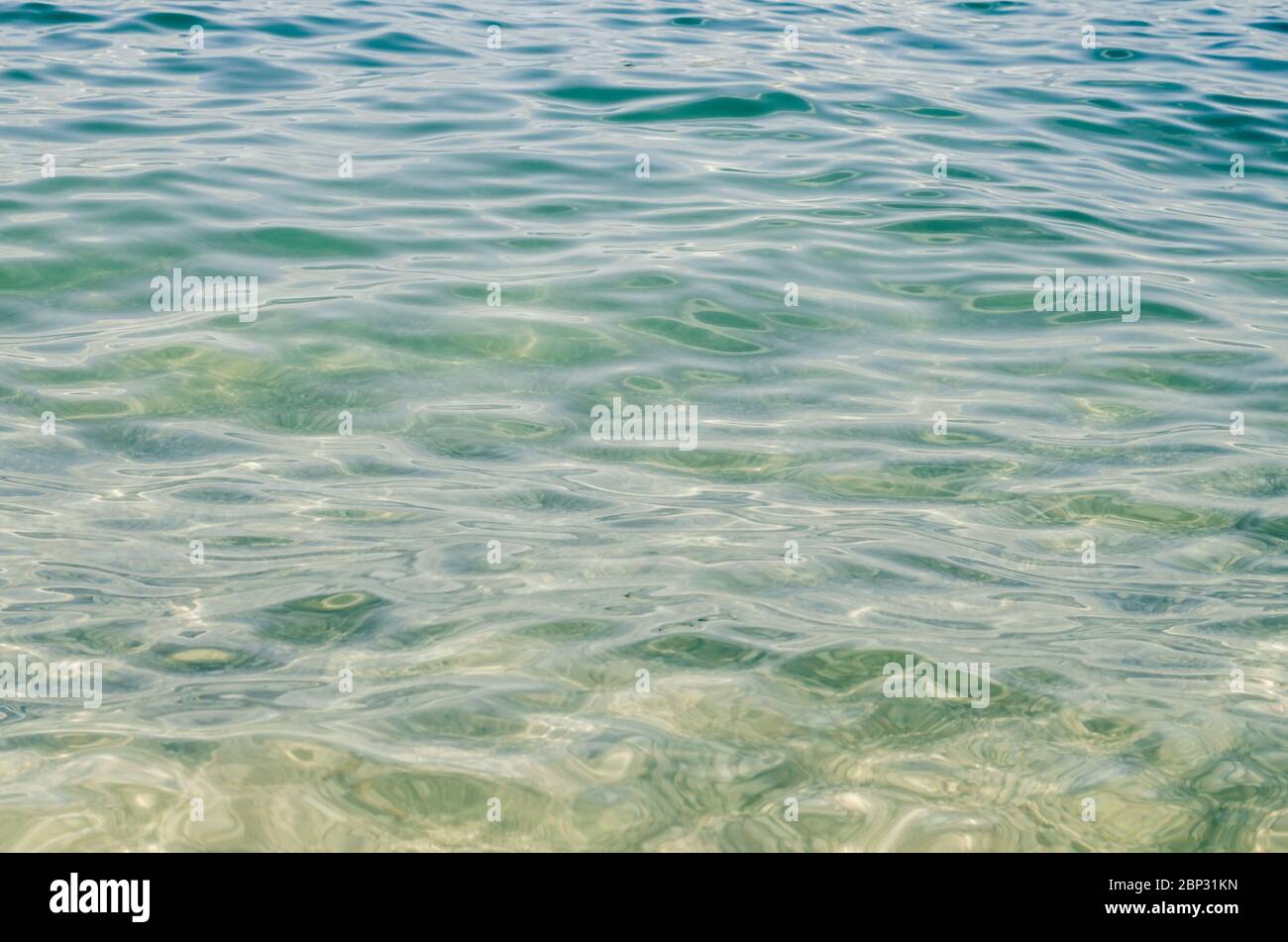 blue water of the sea with soft waves Stock Photo - Alamy