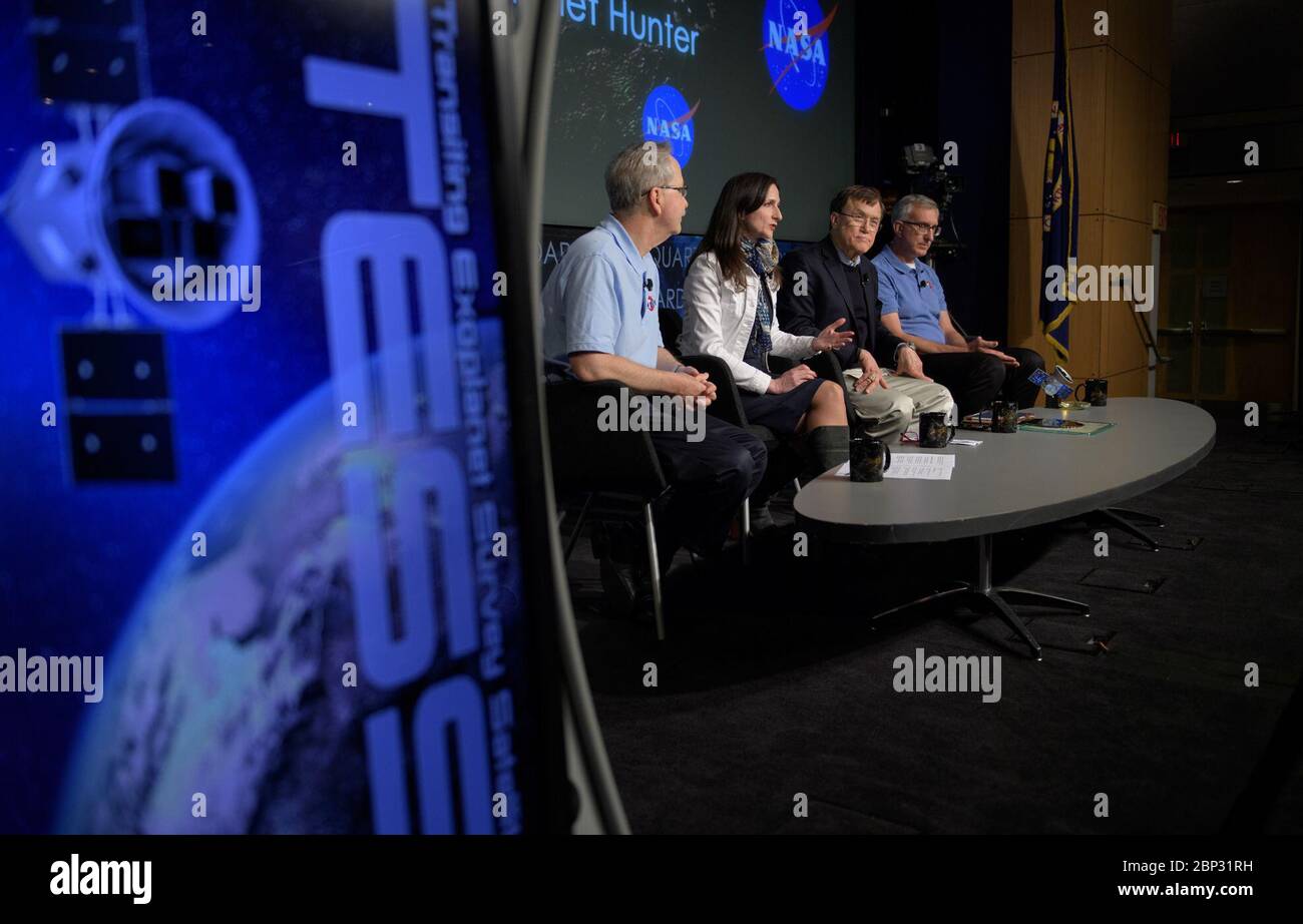 NASA officials including Paul Hertz, Sara Seager, George Ricker, and ...