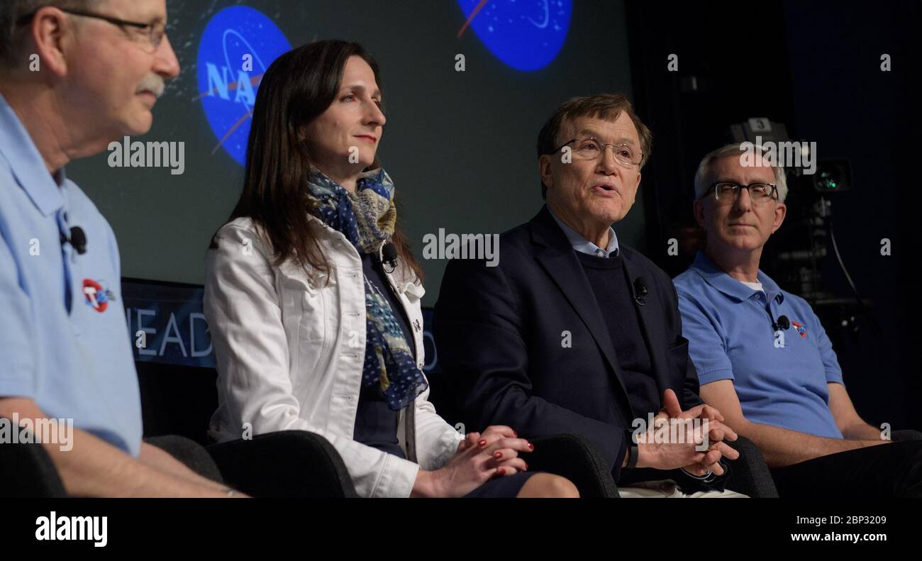 NASA's Paul Hertz, Sara Seager, George Ricker, and Jeff Volosin provide ...