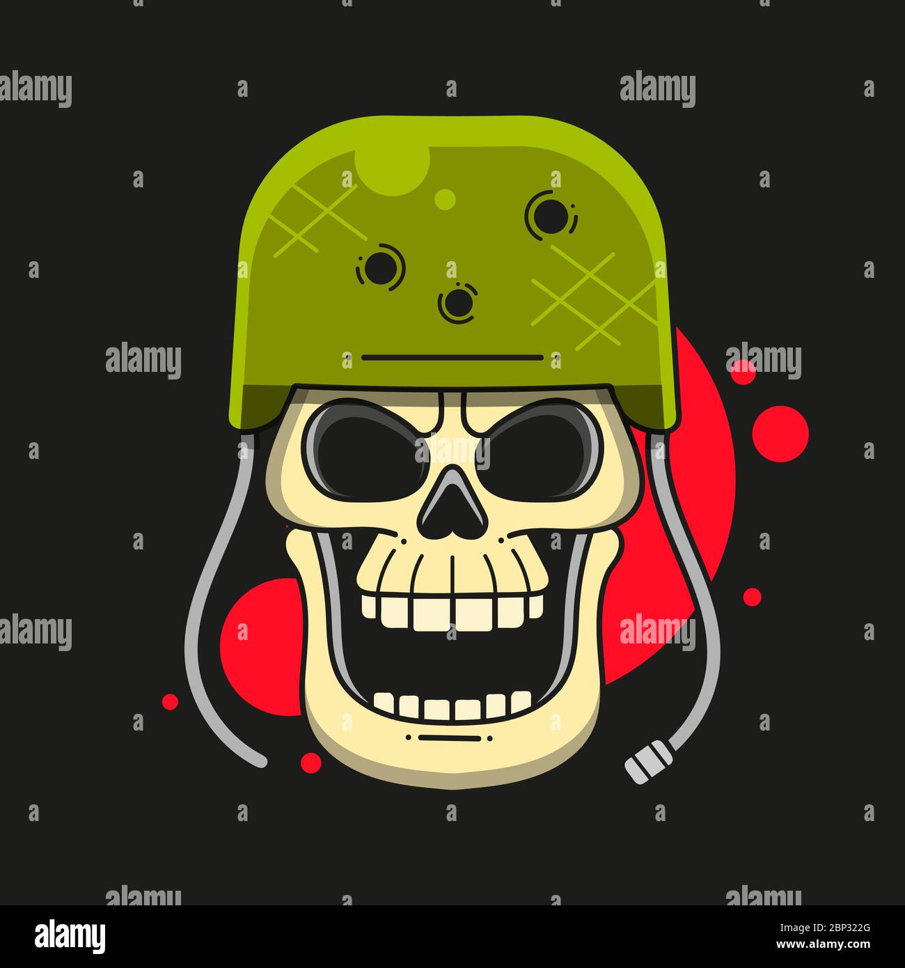 Infantry Skull Tattoo