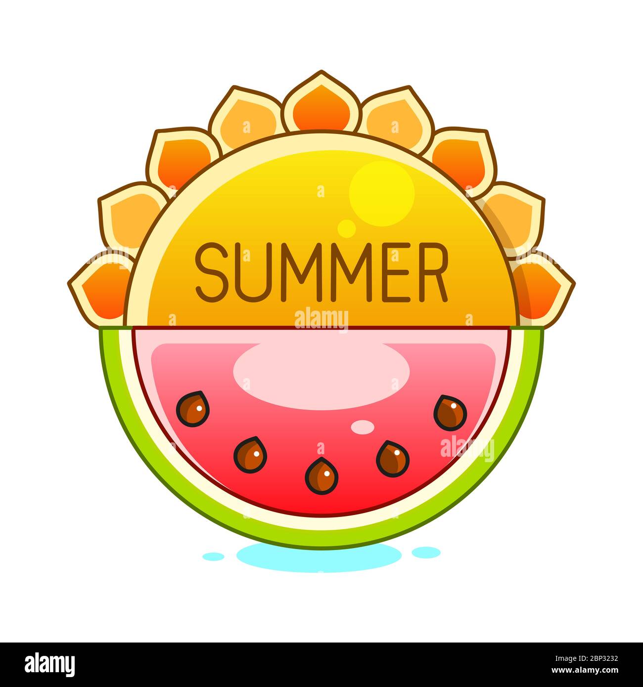 Yellow Sun As Summer Symbol Nice Background Stock Vector Image & Art ...