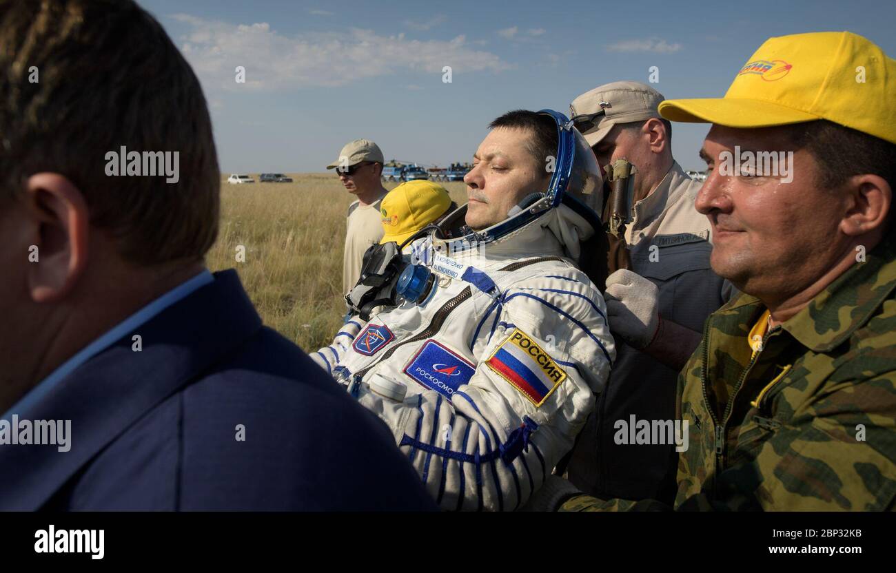 On June 25, 2019, Expedition 59 crew members, cosmonaut Oleg Kononenko ...