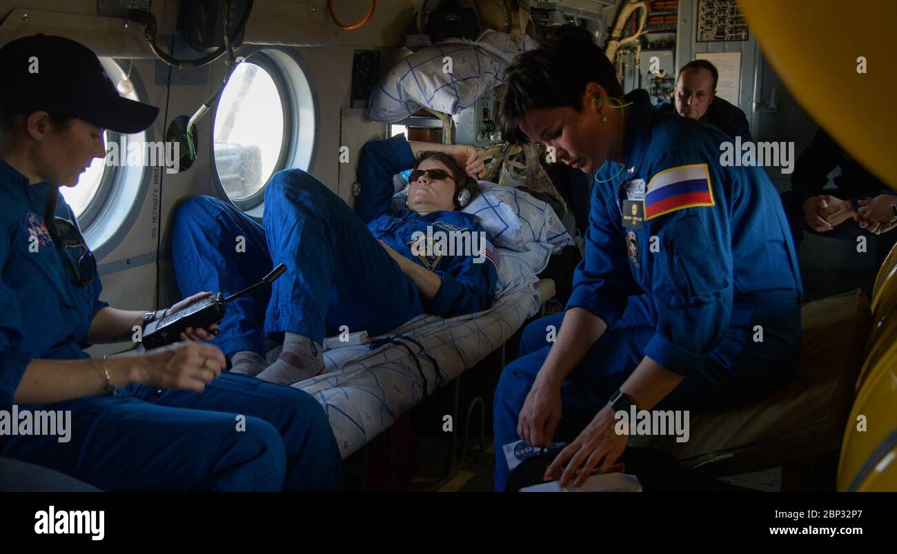 On June 25, 2019, Expedition 59 crew members NASA astronaut Anne ...