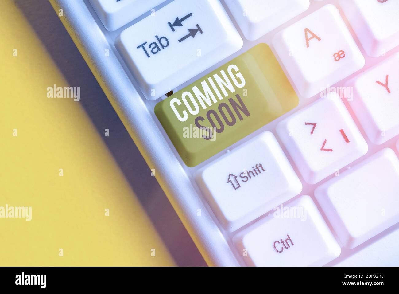 Writing note showing Coming Soon. Business concept for event or action ...