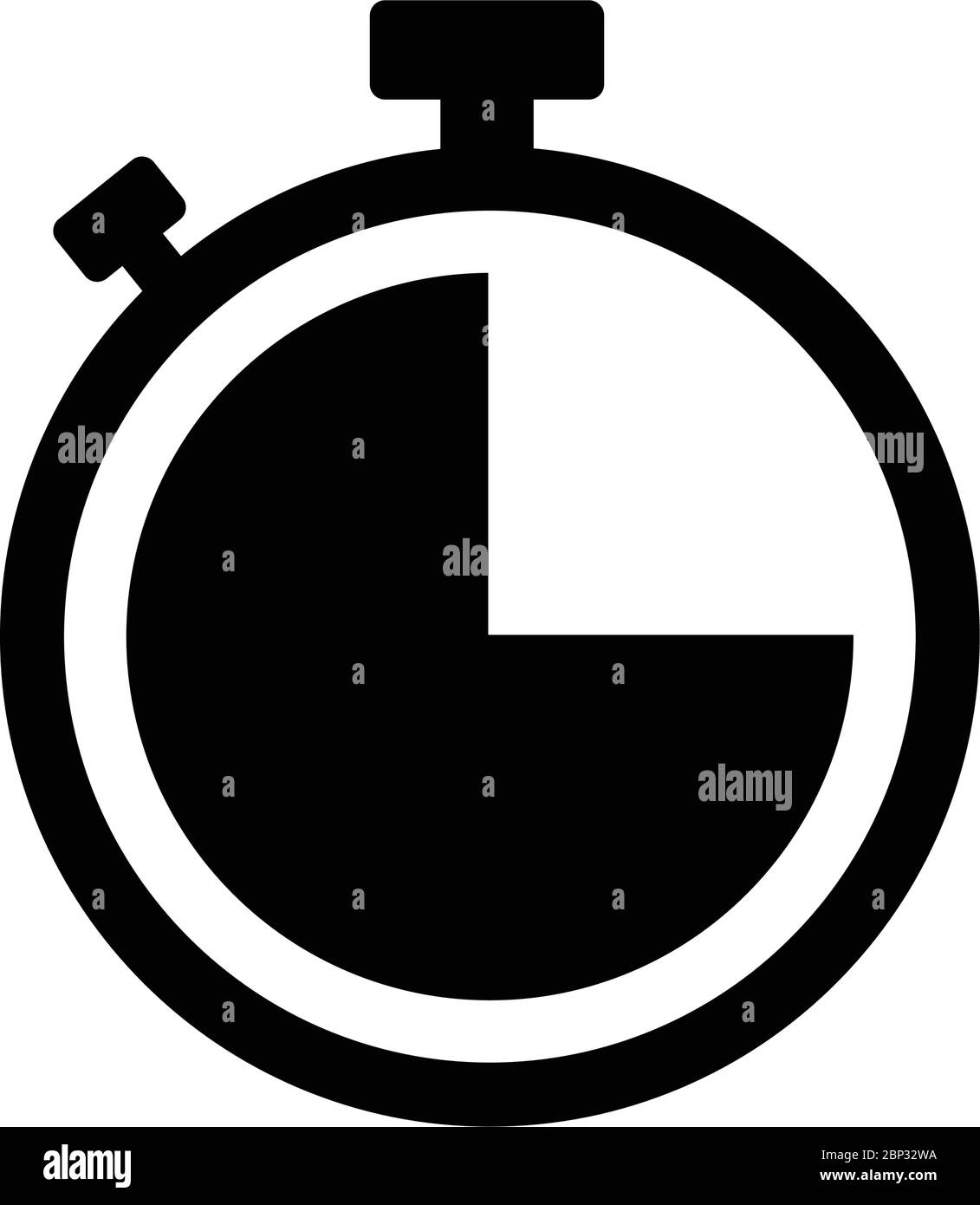Stopwatch Stop Watch Timer Icon Vector Isolated Stock Vector Image