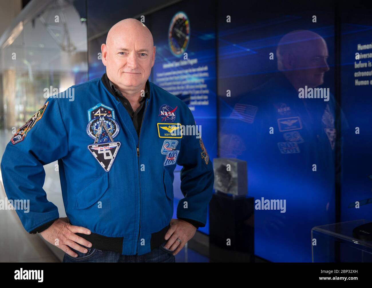 Retired NASA astronaut Scott Kelly posed for a portrait at NASA's ...