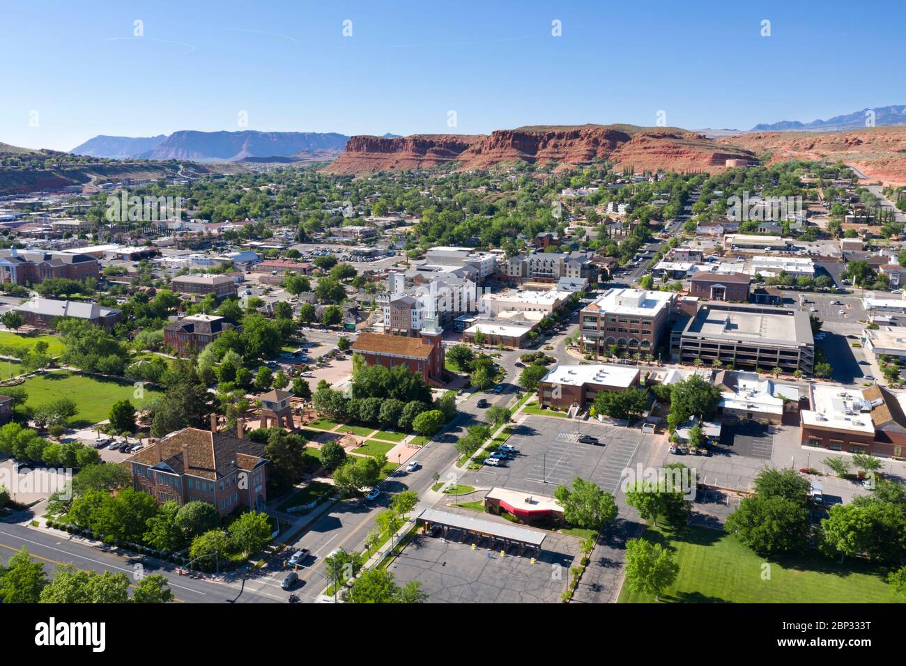 Aerial views above St. George, Utah Stock Photo - Alamy