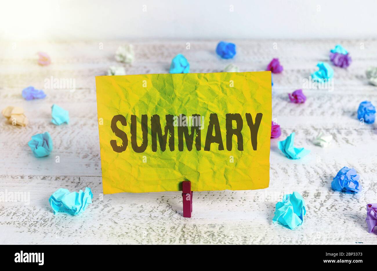 Summarization hi-res stock photography and images - Alamy
