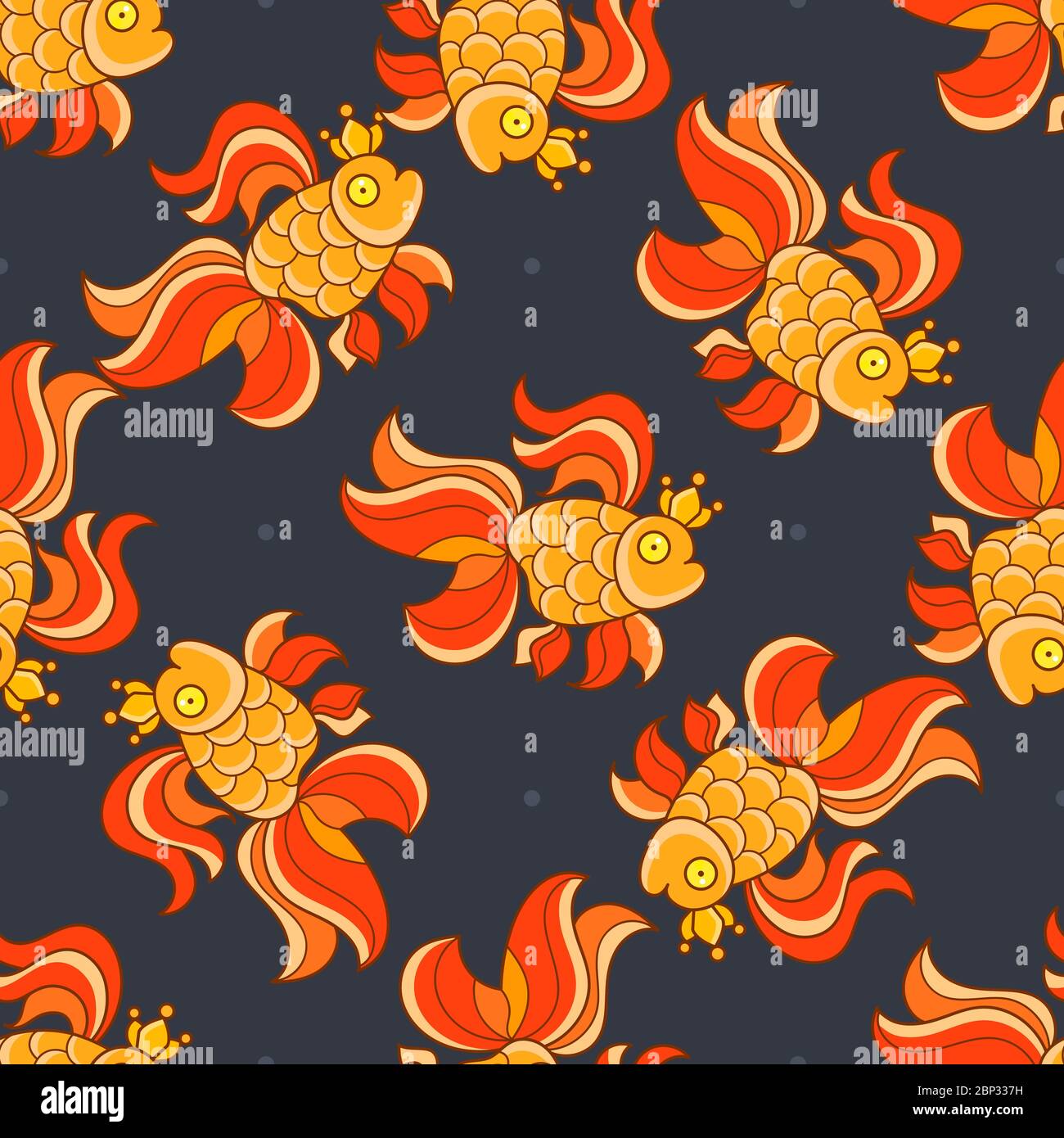 Japanese fish printing Stock Vector Images - Alamy