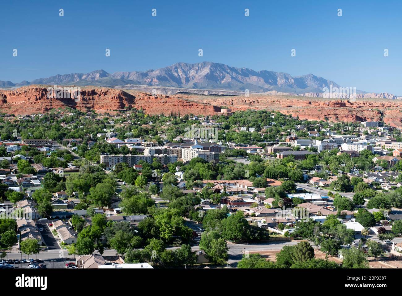 Aerial views above St. George, Utah Stock Photo - Alamy