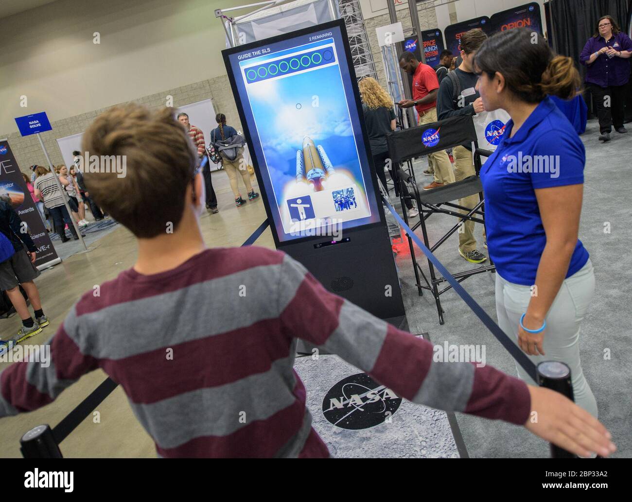 During the 2018 USA Science and Engineering Festival, an attendee ...