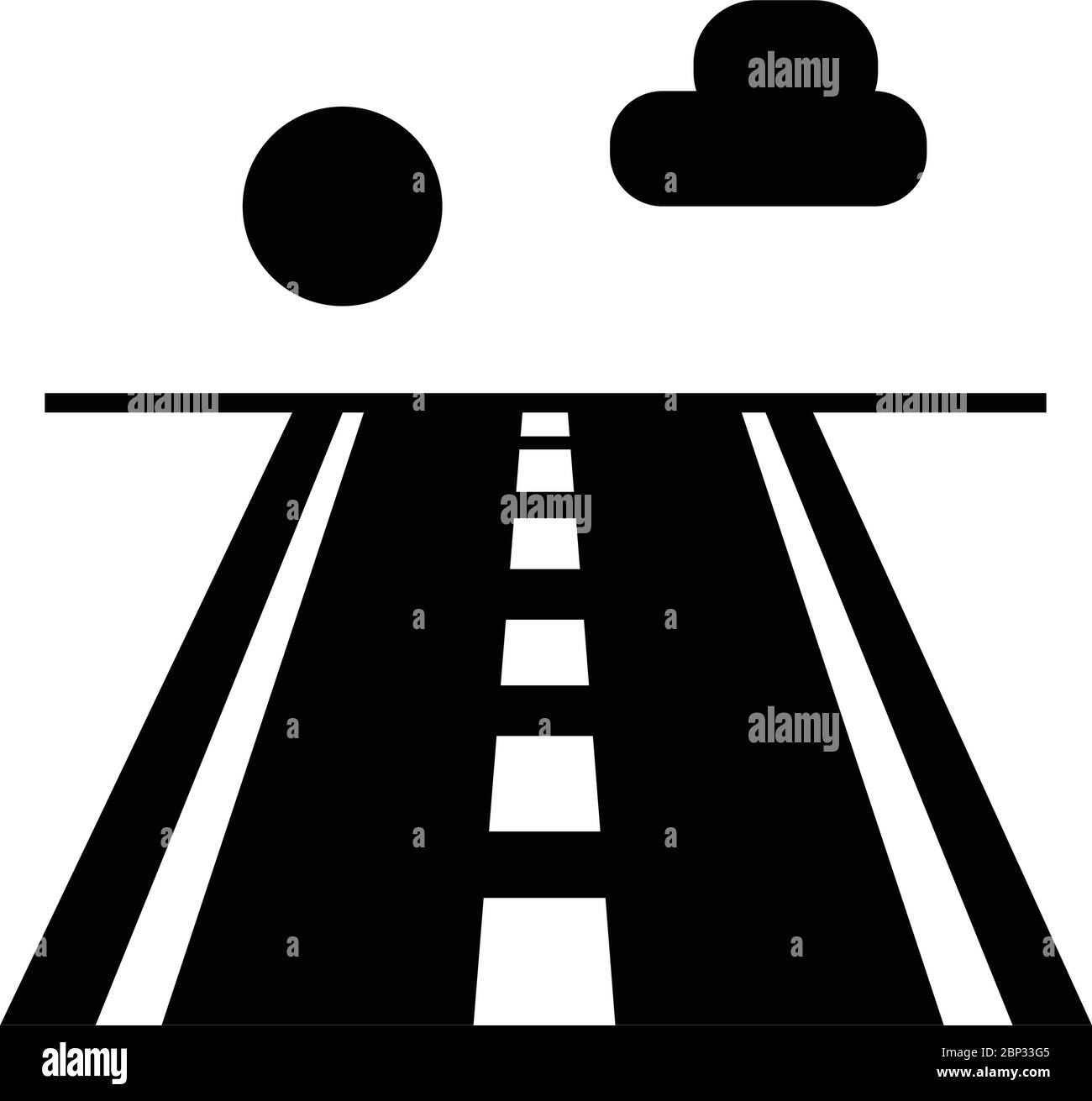 Road icon landscape vector Illustration isolated on white Stock Vector ...