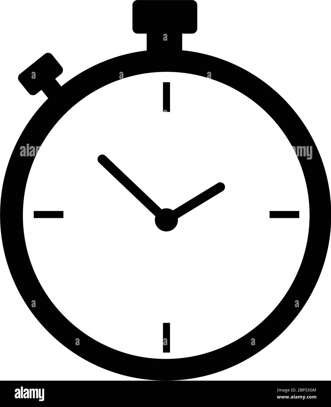 Stopwatch icon timer vector isolated on white Stock Vector Image & Art ...