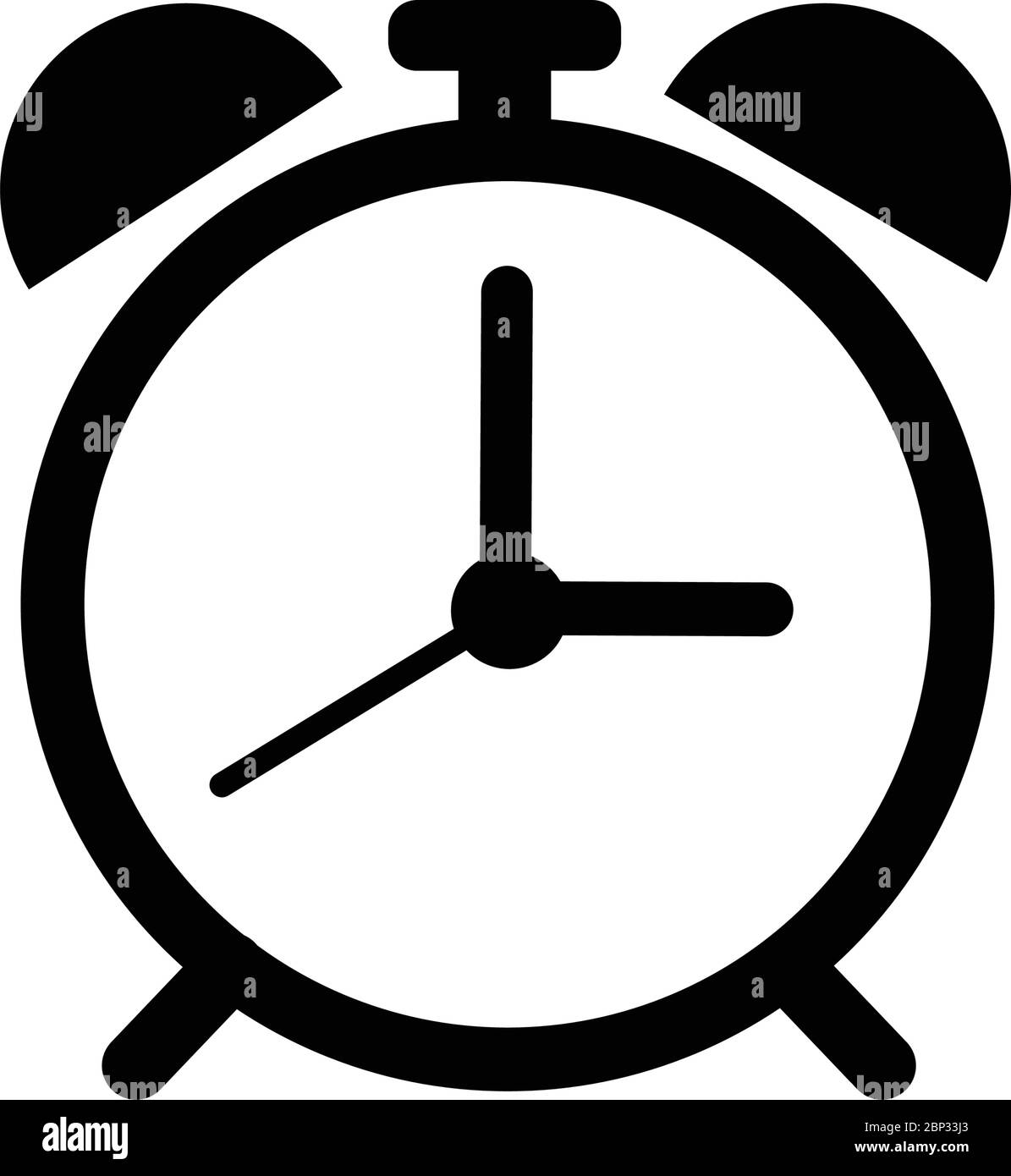 Clock icon symbol isolated on white background time sign Stock Vector ...