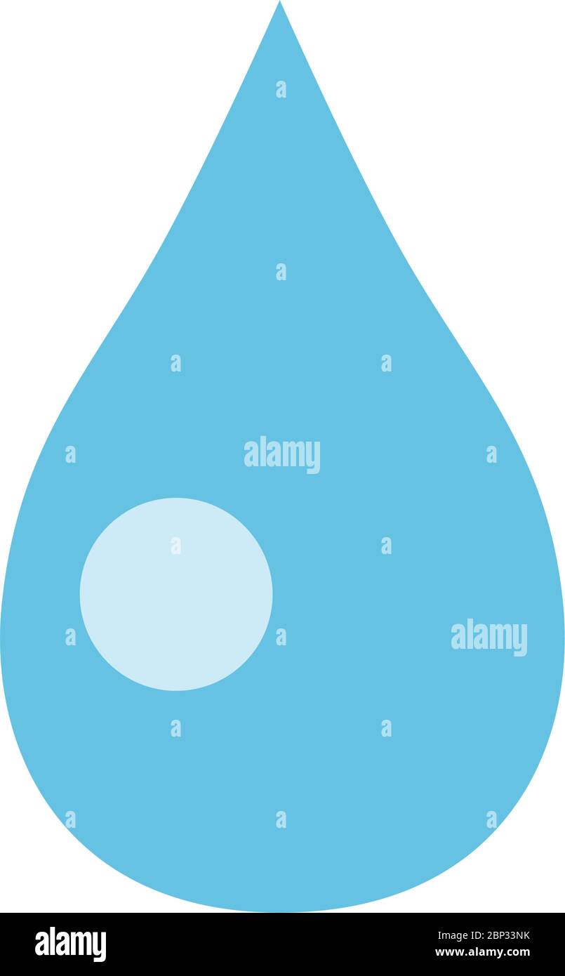 Blue line water drop icon hi-res stock photography and images - Alamy