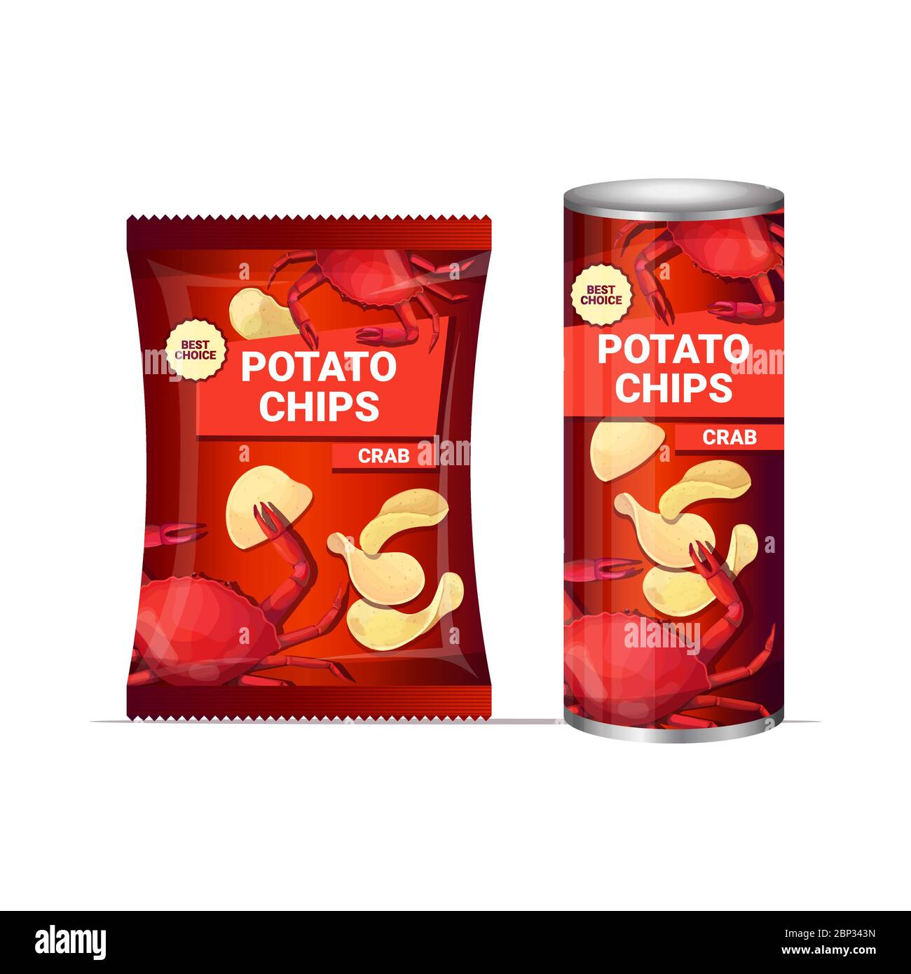 potato chips with crab flavor crisps natural potatoes and packaging ...