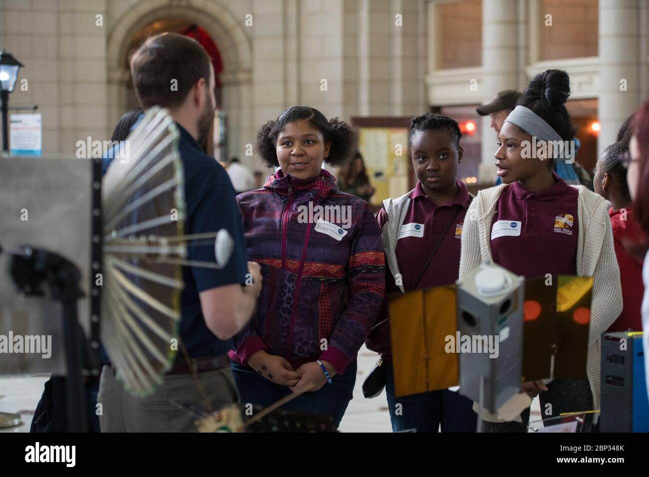 On April 19, 2018, NASA showcased exhibits at the Earth Day event held ...