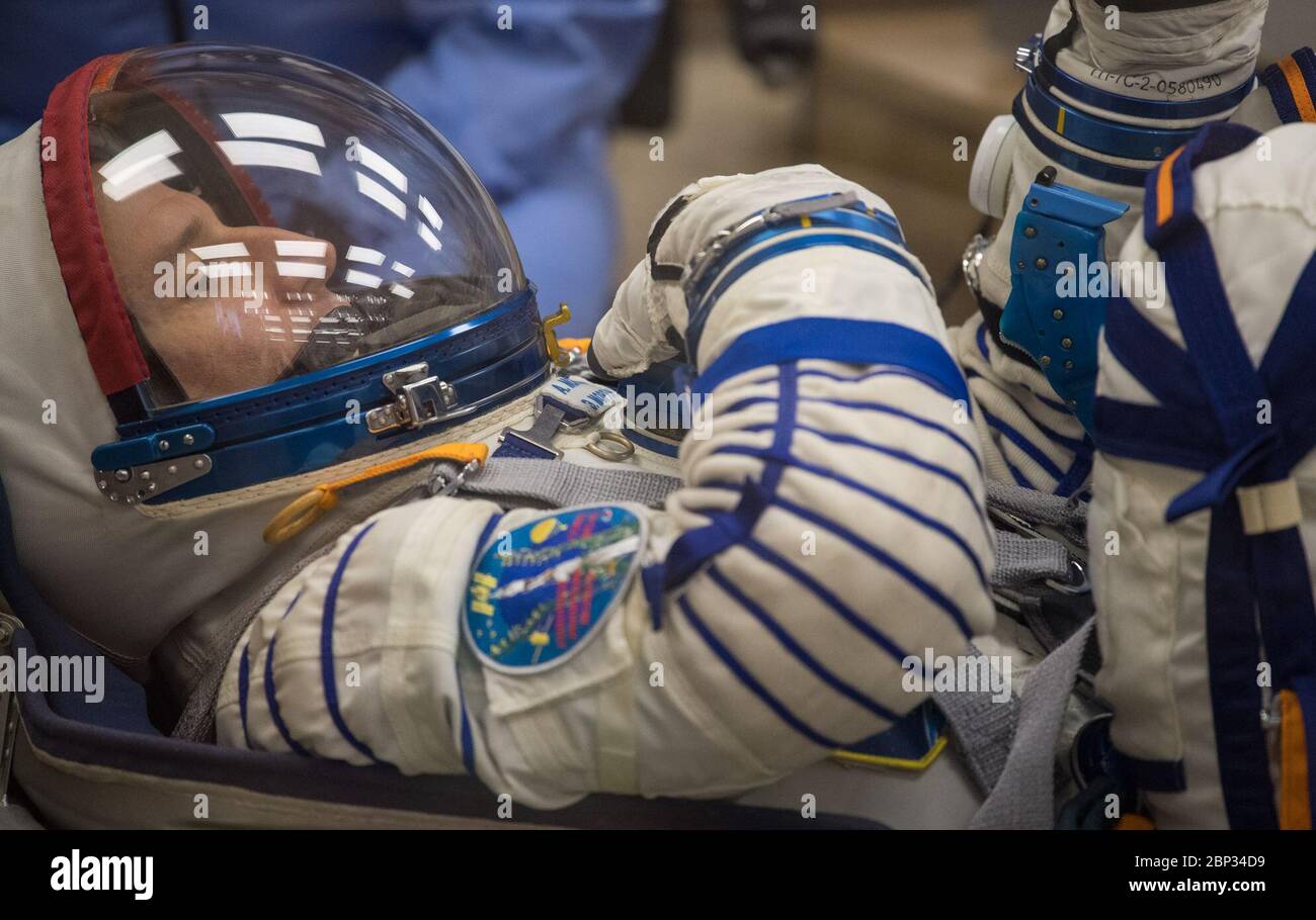 On July 20, 2019, NASA flight engineer Drew Morgan underwent a Russian ...