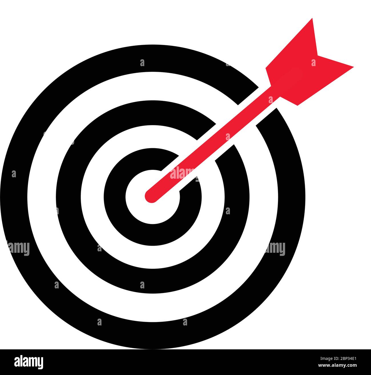 icon flat target on white background vector illustration Stock Vector ...