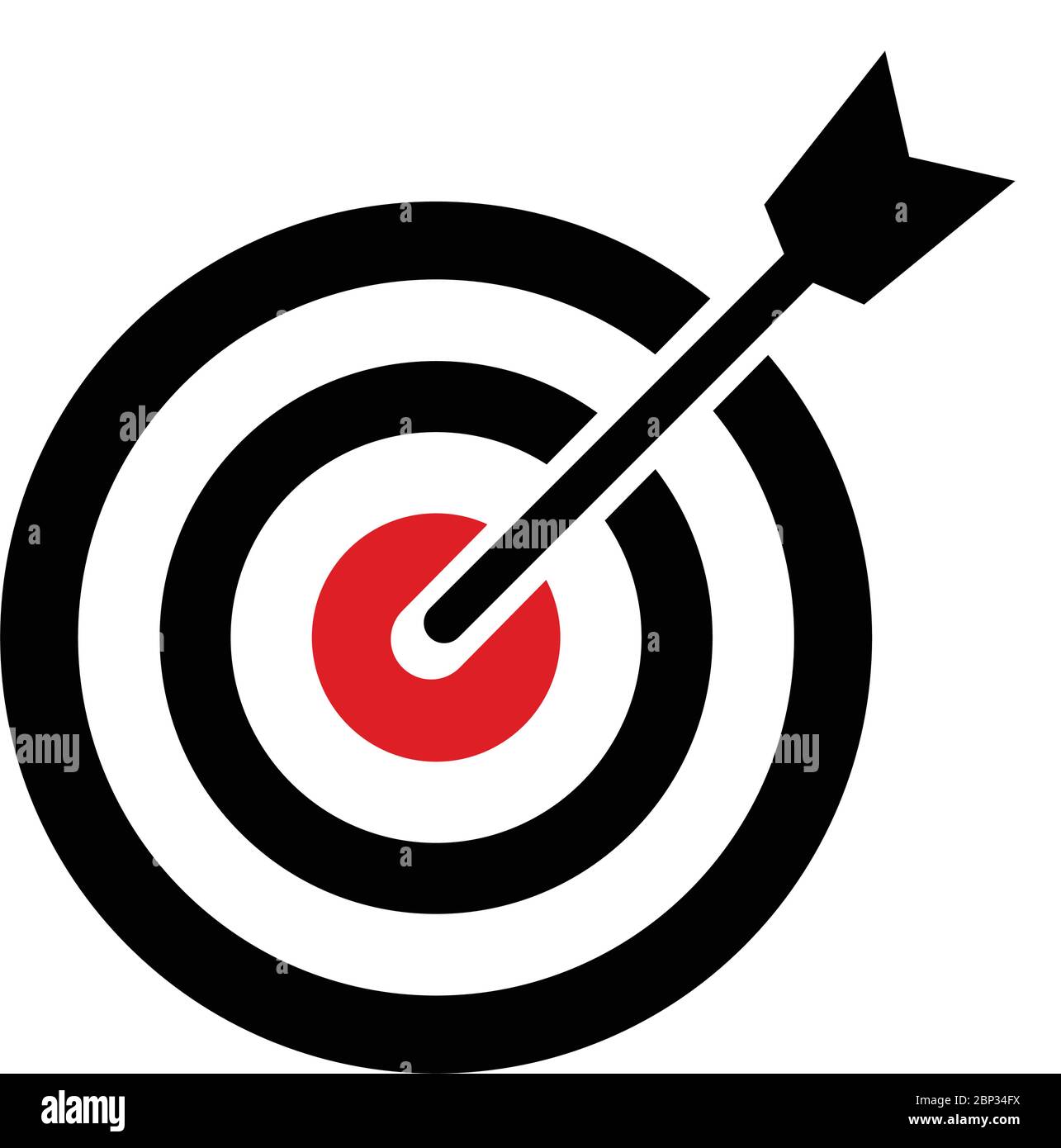 Successful shoot icon on white background vector illustration Stock ...